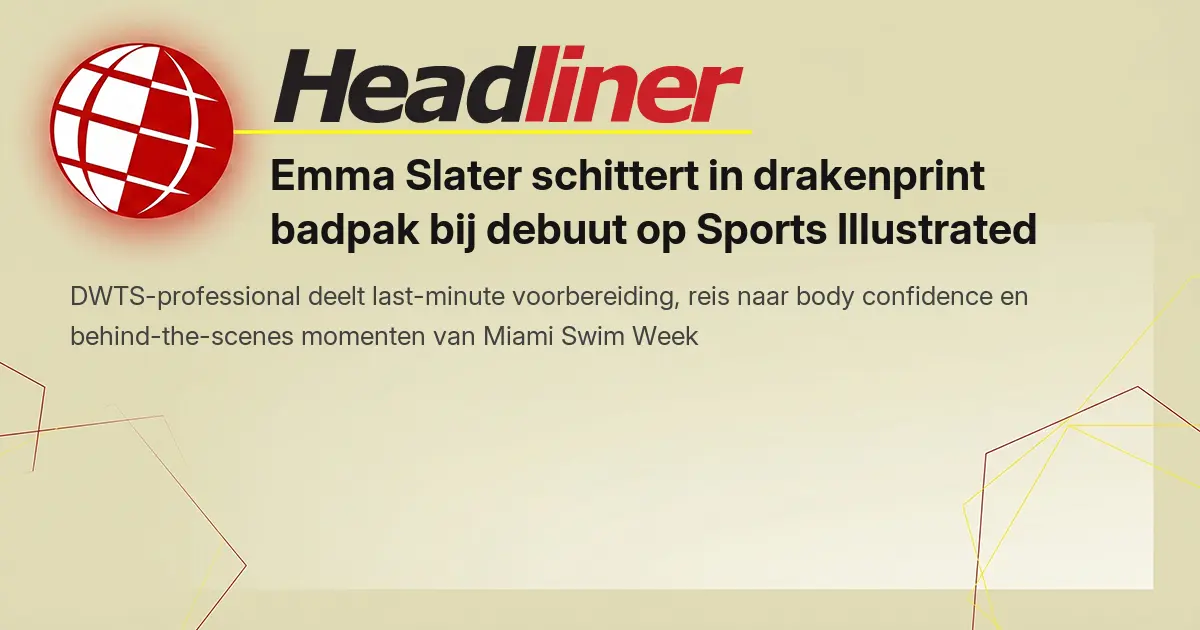 Emma Slater schittert in drakenprint badpak bij debuut op Sports ...