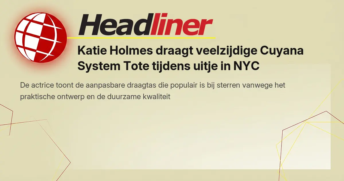 Katie Holmes draagt veelzijdige Cuyana System Tote tijdens uitje in NYC