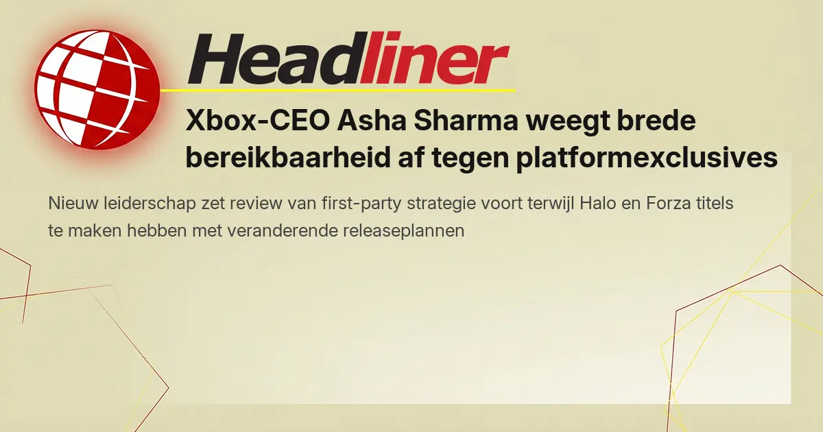Xbox-CEO Asha Sharma weegt brede bereikbaarheid af tegen platformexclusives