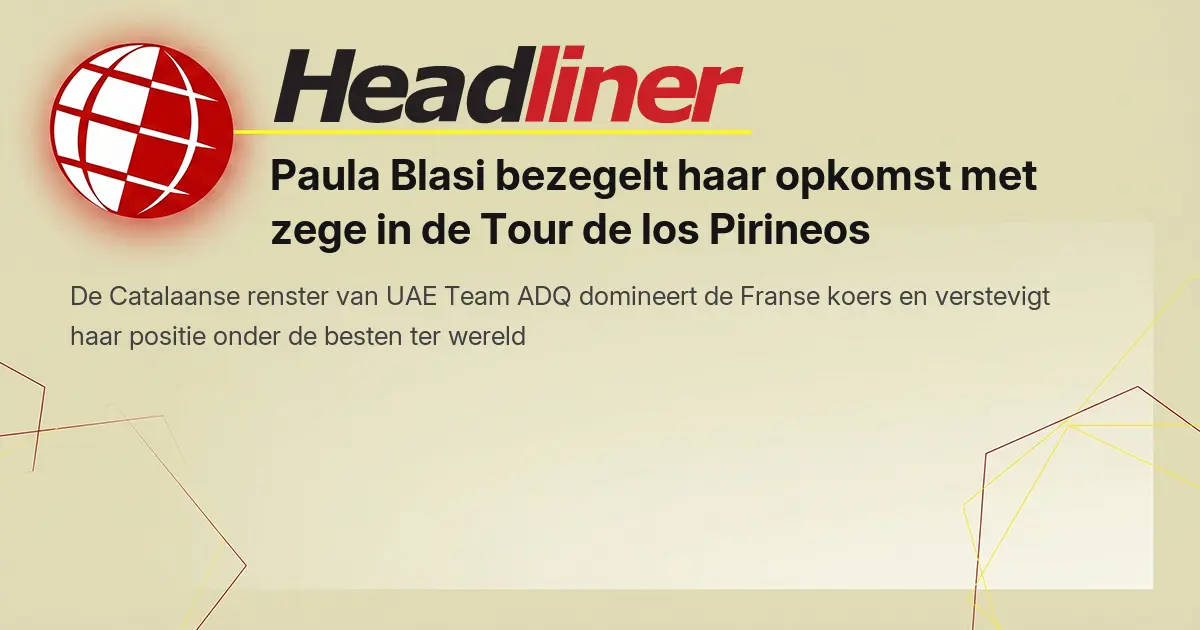 Paula Blasi bezegelt haar opkomst met zege in de Tour de los Pirineos