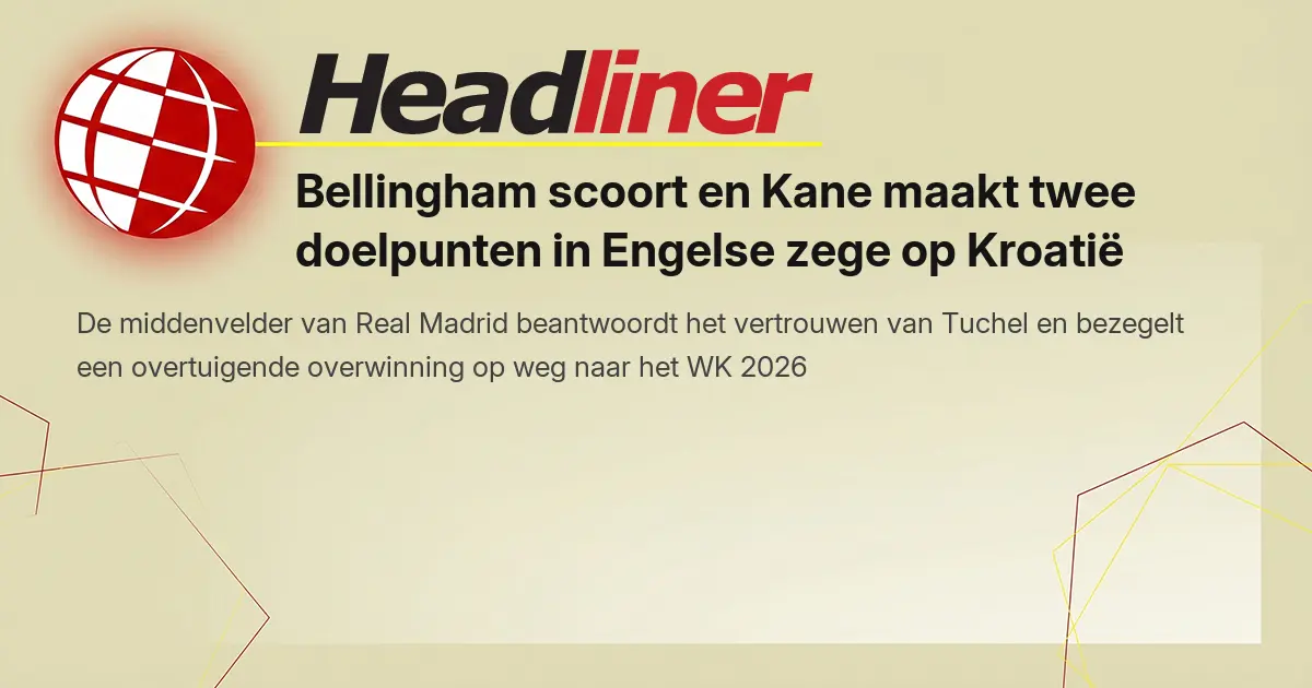 Bellingham scoort en Kane maakt twee doelpunten in Engelse zege op Kroatië