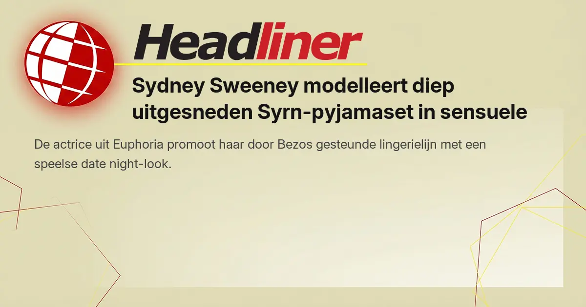 Sydney Sweeney modelleert diep uitgesneden Syrn-pyjamaset in sensuele ...