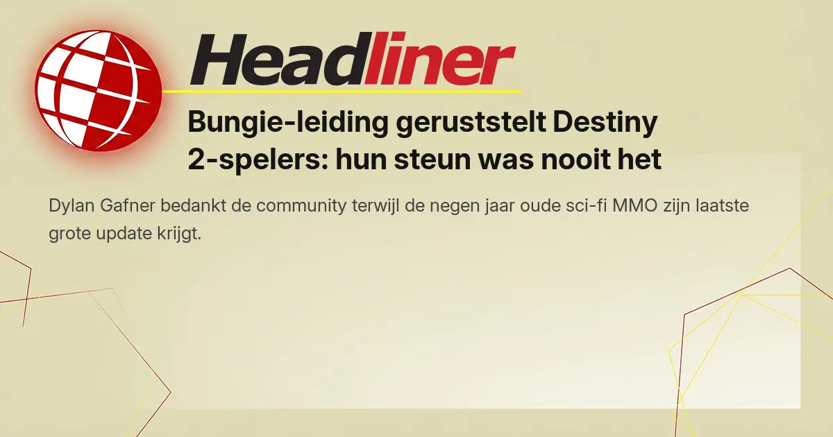 Bungie-leiding geruststelt Destiny 2-spelers: hun steun was nooit het ...