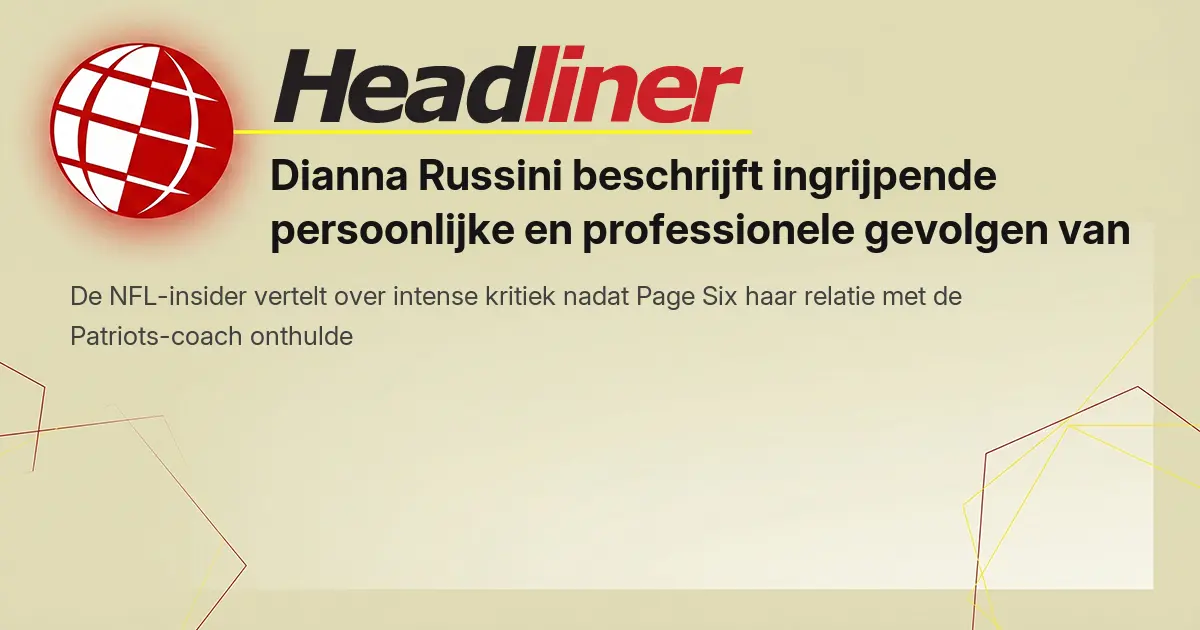 Dianna Russini beschrijft ingrijpende persoonlijke en professionele ...