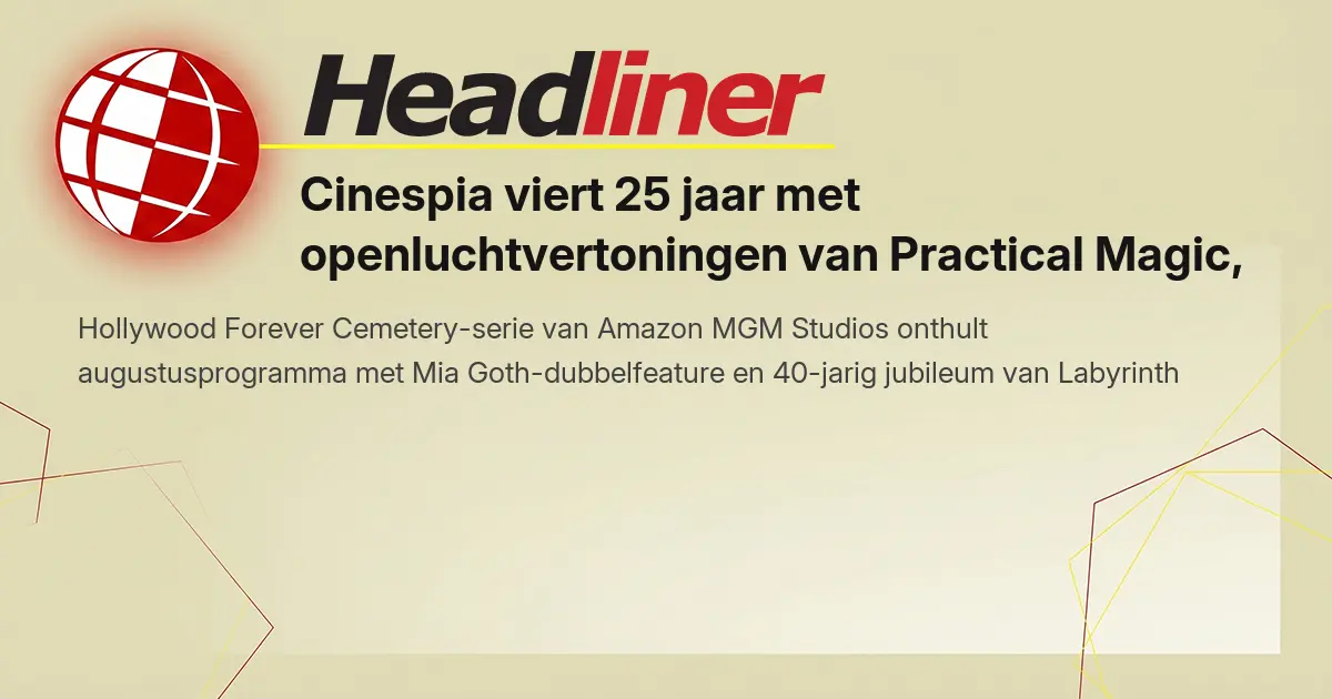 Cinespia viert 25 jaar met openluchtvertoningen van Practical Magic ...